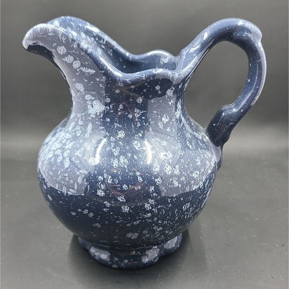 Frankoma | Kitchen | Frankoma Pottery Small Pitcher Blue Speckled ...
